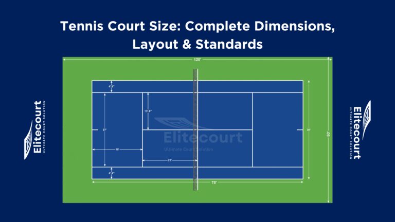 Elitecourt Guide: Tennis Court Size & Dimensions